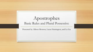 Apostrophes | PPTX