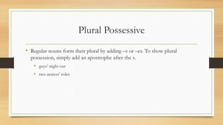Apostrophes | PPTX
