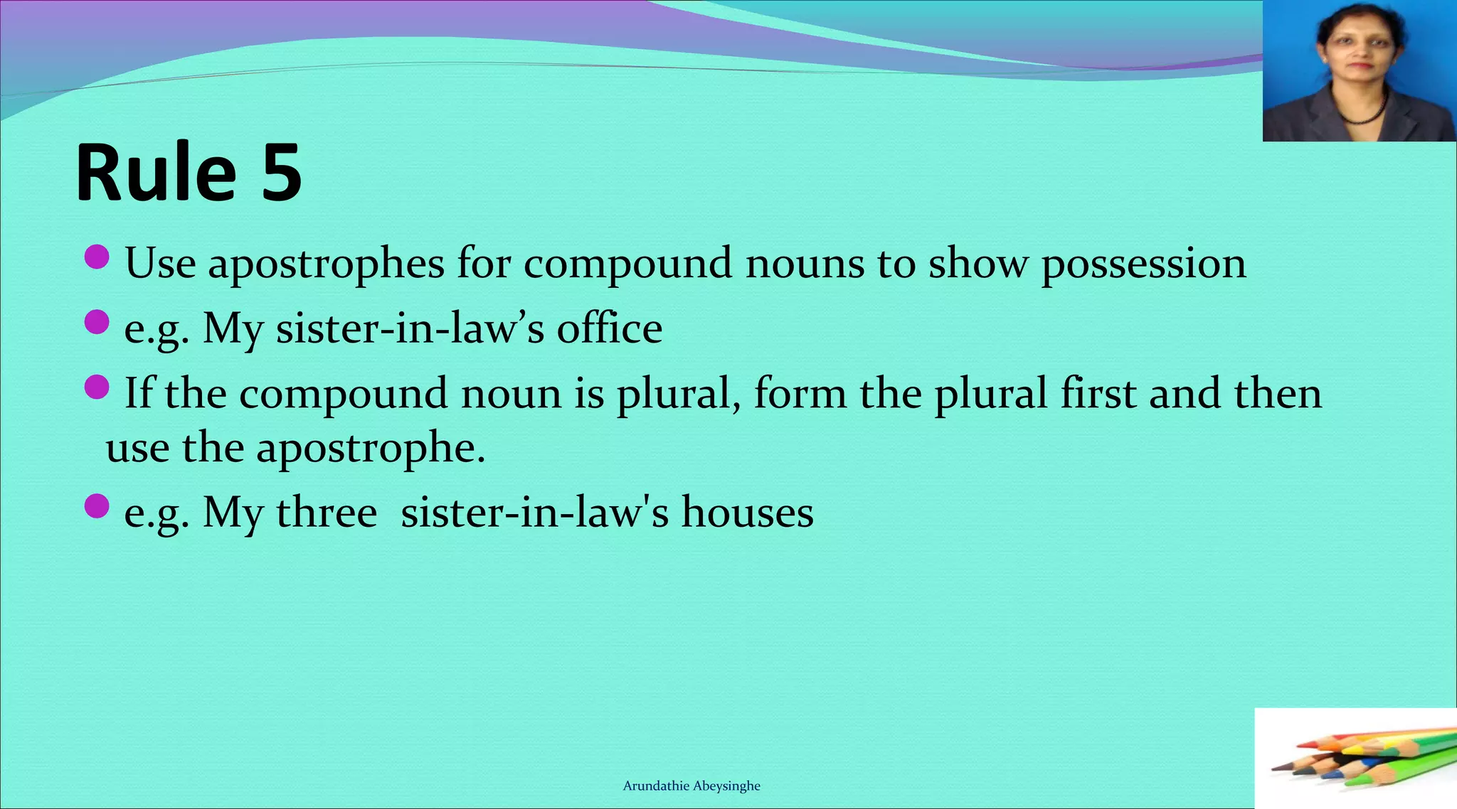 Apostrophes and Dashes | PPT