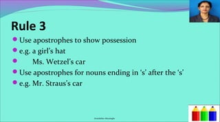 Apostrophes and Dashes | PPT