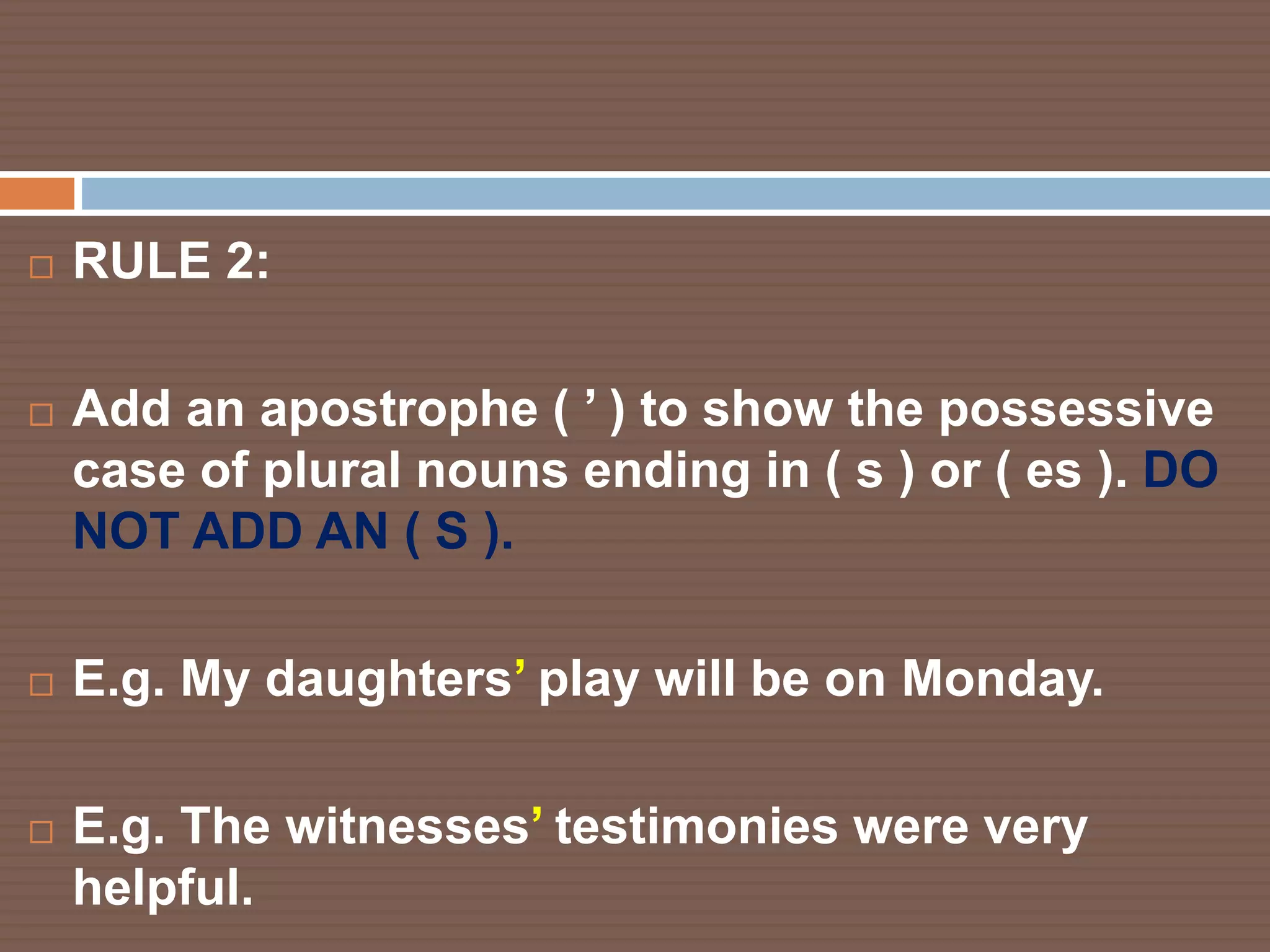 Apostrophes, brackets, and parentheses | PPTX