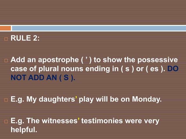 Apostrophes, brackets, and parentheses | PPTX