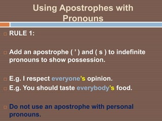 Apostrophes, brackets, and parentheses | PPTX