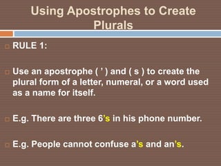 Apostrophes, brackets, and parentheses | PPTX