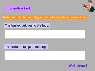 Apostrophes possession | PPT