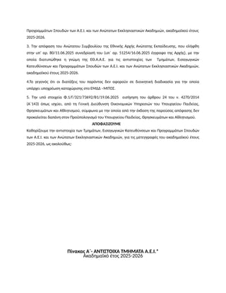 APOTELESMATA PANELLINIES 2025 ANTISTOIXIES SXOLON.docx
