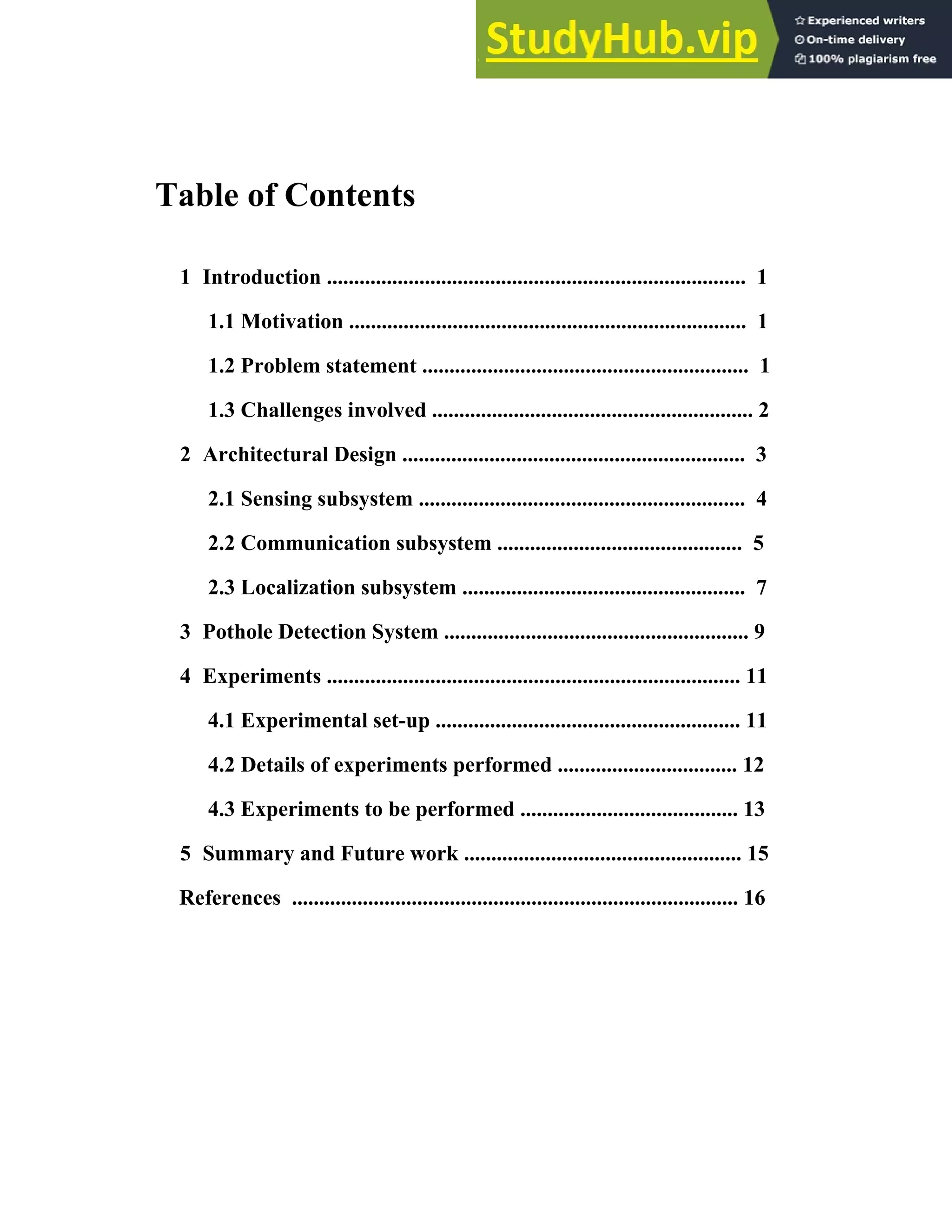 A Pothole Detection System M. Tech Project Report II Nd Stage | PDF