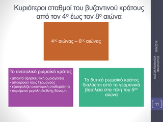 Ι Η ΜΕΤΕΞΕΛΙΞΗ ΤΟΥ ΡΩΜΑΪΚΟΥ ΚΡΑΤΟΥΣ 1. Από τη Ρώμη στη Νέα Ρώμη | PPSX