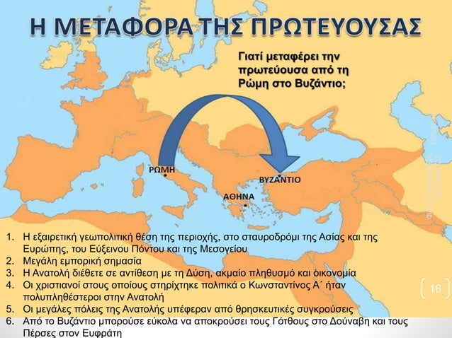 Ι Η ΜΕΤΕΞΕΛΙΞΗ ΤΟΥ ΡΩΜΑΪΚΟΥ ΚΡΑΤΟΥΣ 1. Από τη Ρώμη στη Νέα Ρώμη | PPSX