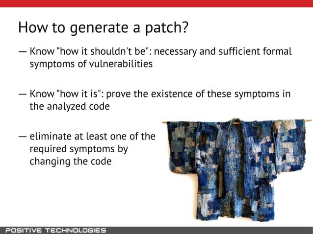 Automated Patching For Vulnerable Source Code Ppt