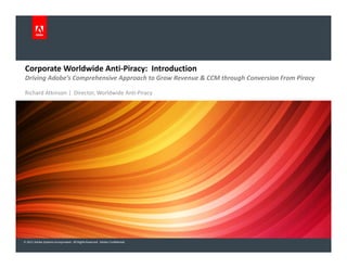 10/20/2012 Meeting - Corporate Worldwide Anti-Piracy | PPT