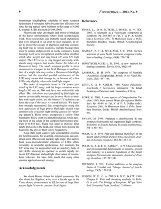 A powerful new light source for ultraviolet detection of scorpions in the field | PDF