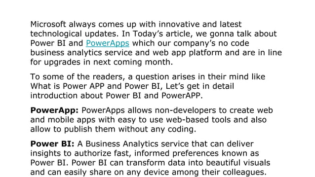 A powerful visualization and analysis tool with power apps update power ...