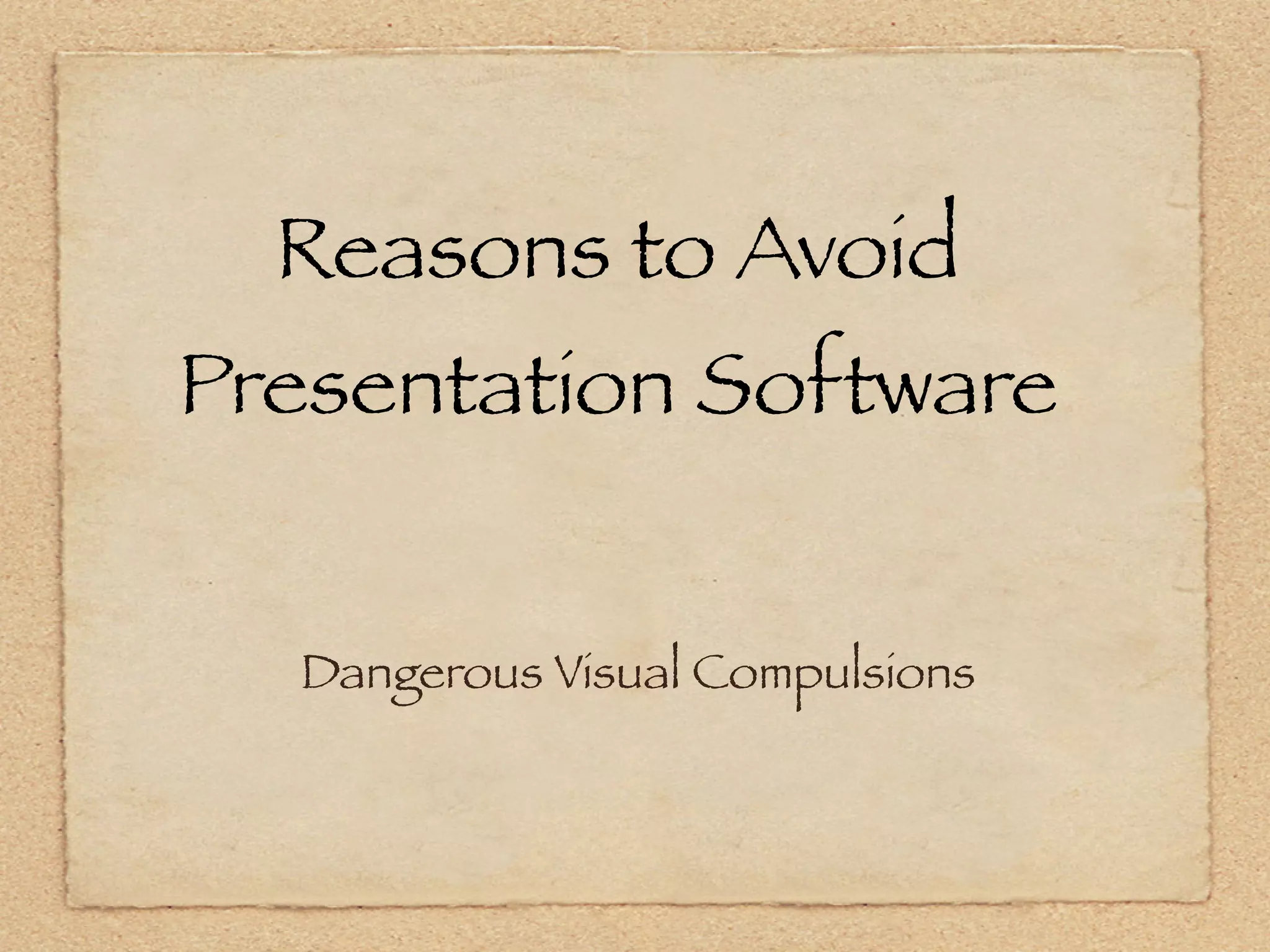 A powerpoint against powerpoint.key