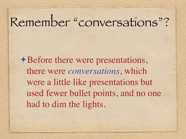 A powerpoint against powerpoint.key