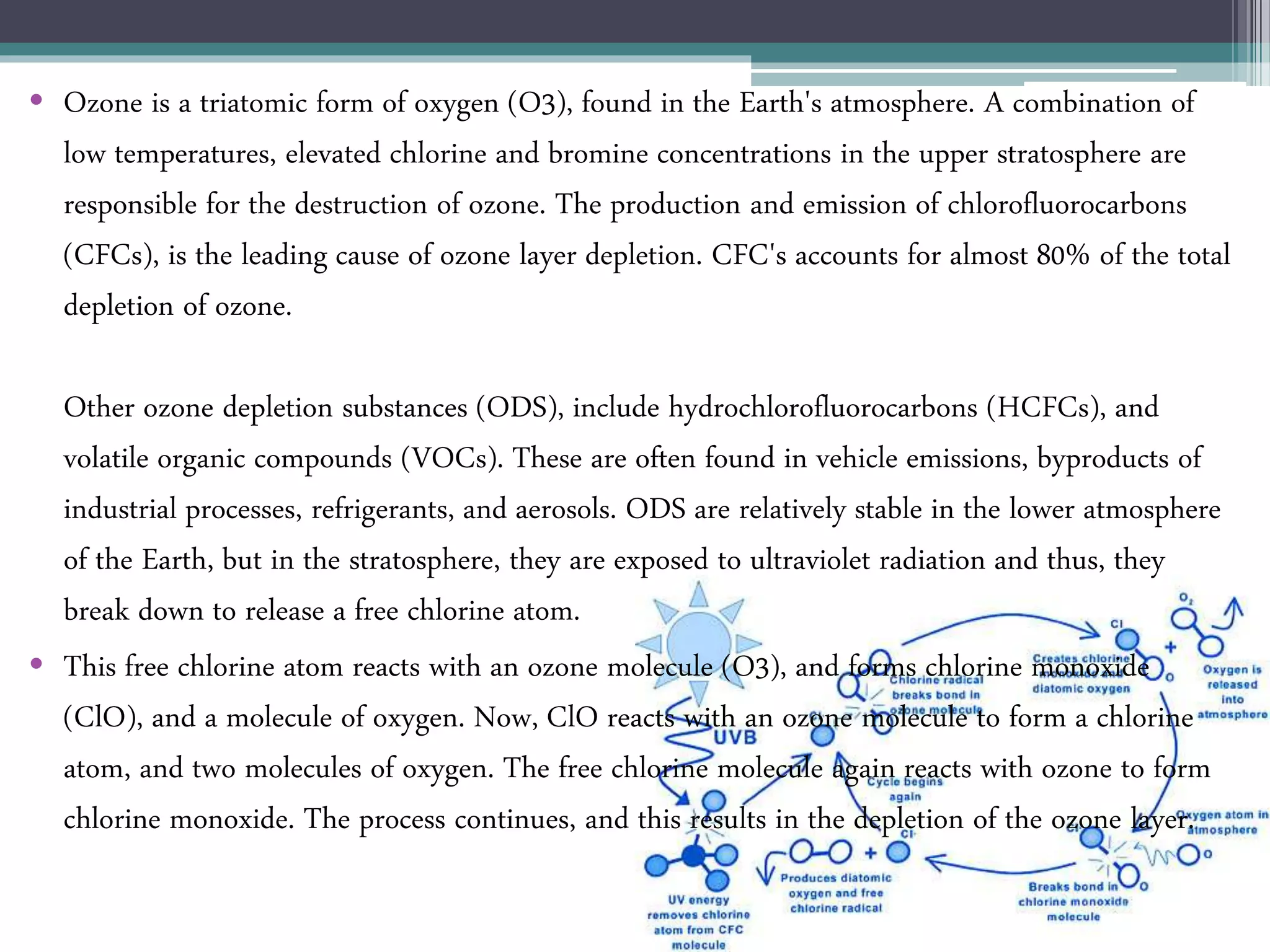 A power point presentation on ozone depletion | PPTX