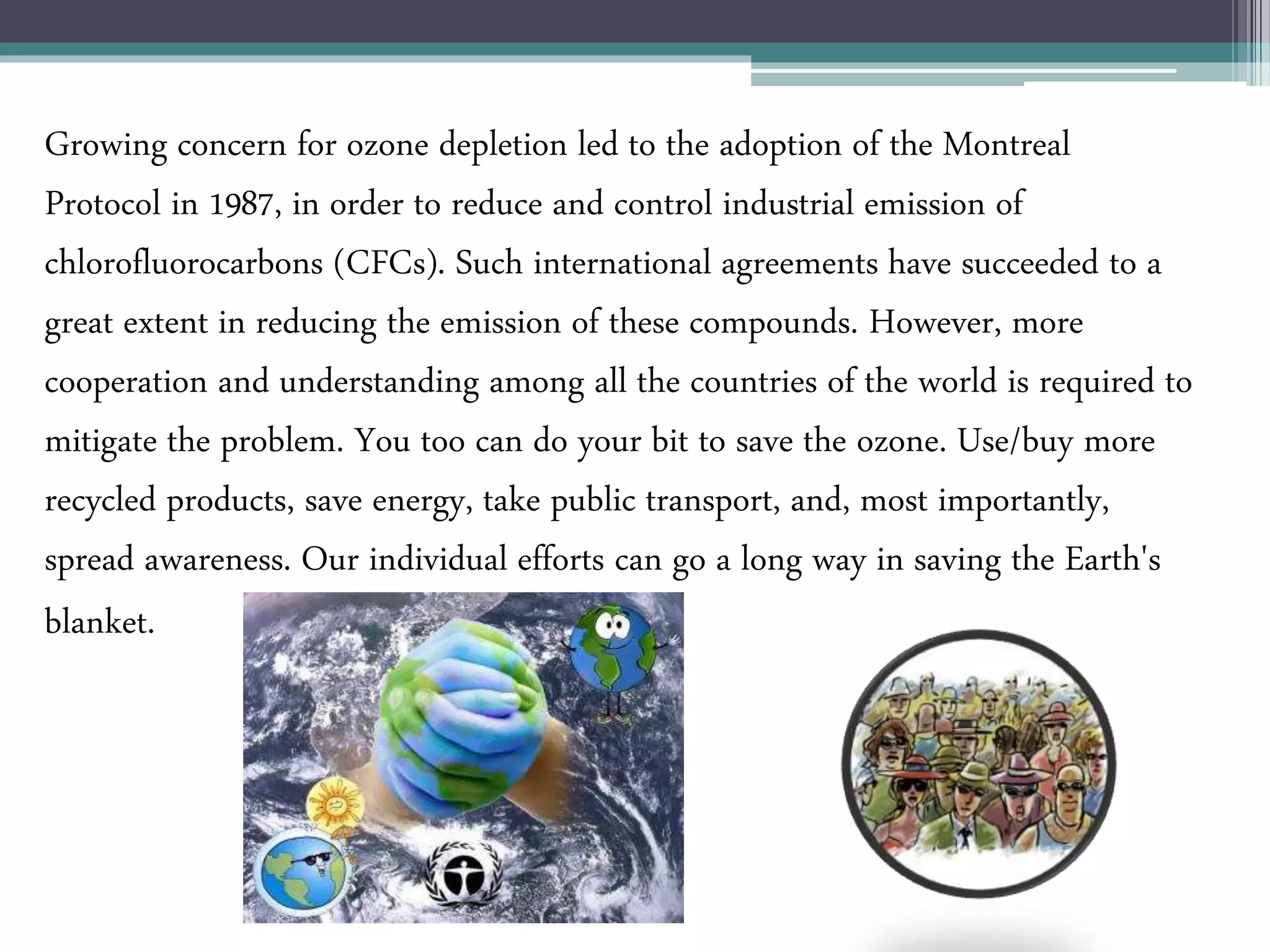 A power point presentation on ozone depletion | PPTX