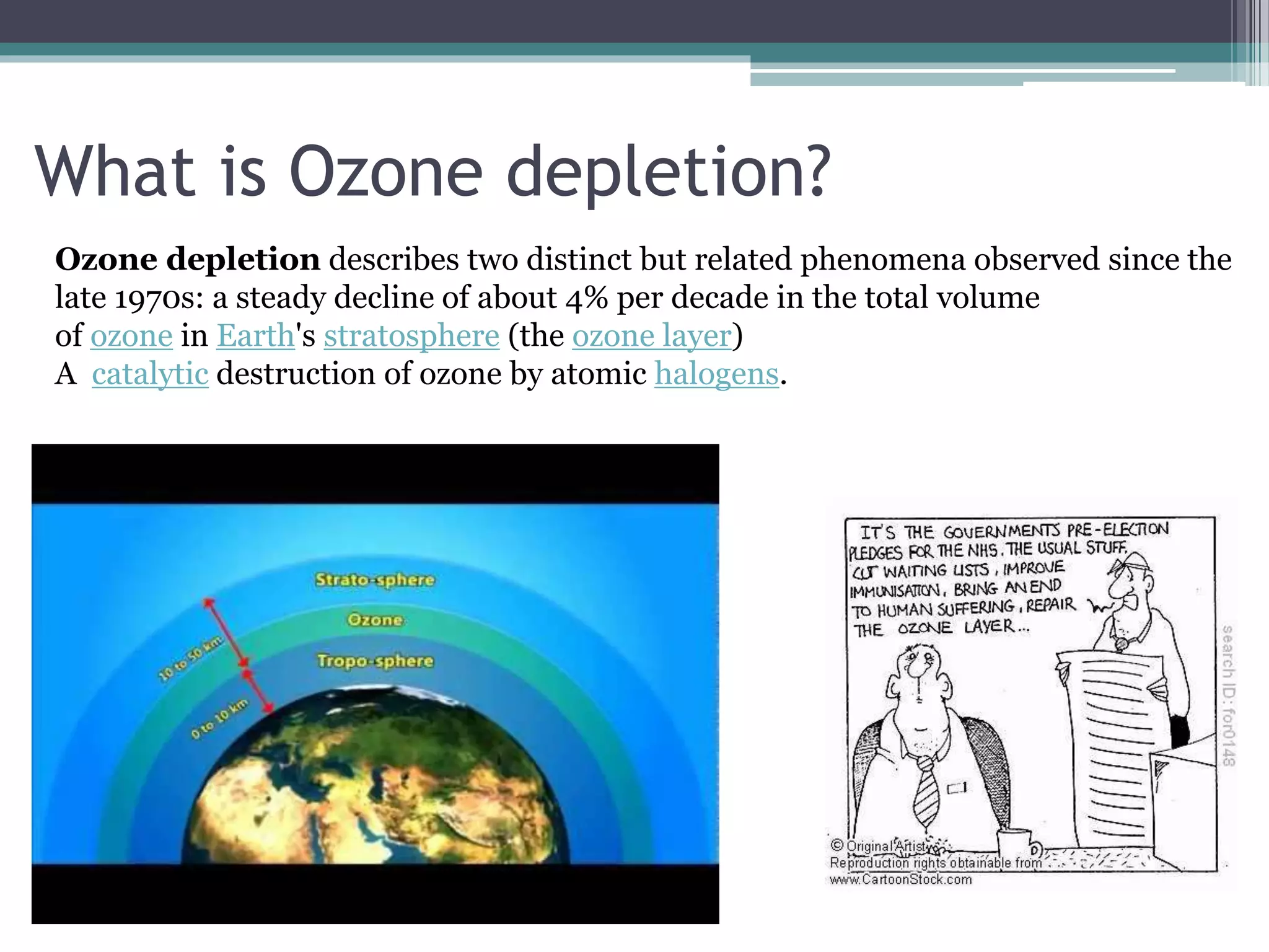 A power point presentation on ozone depletion | PPTX