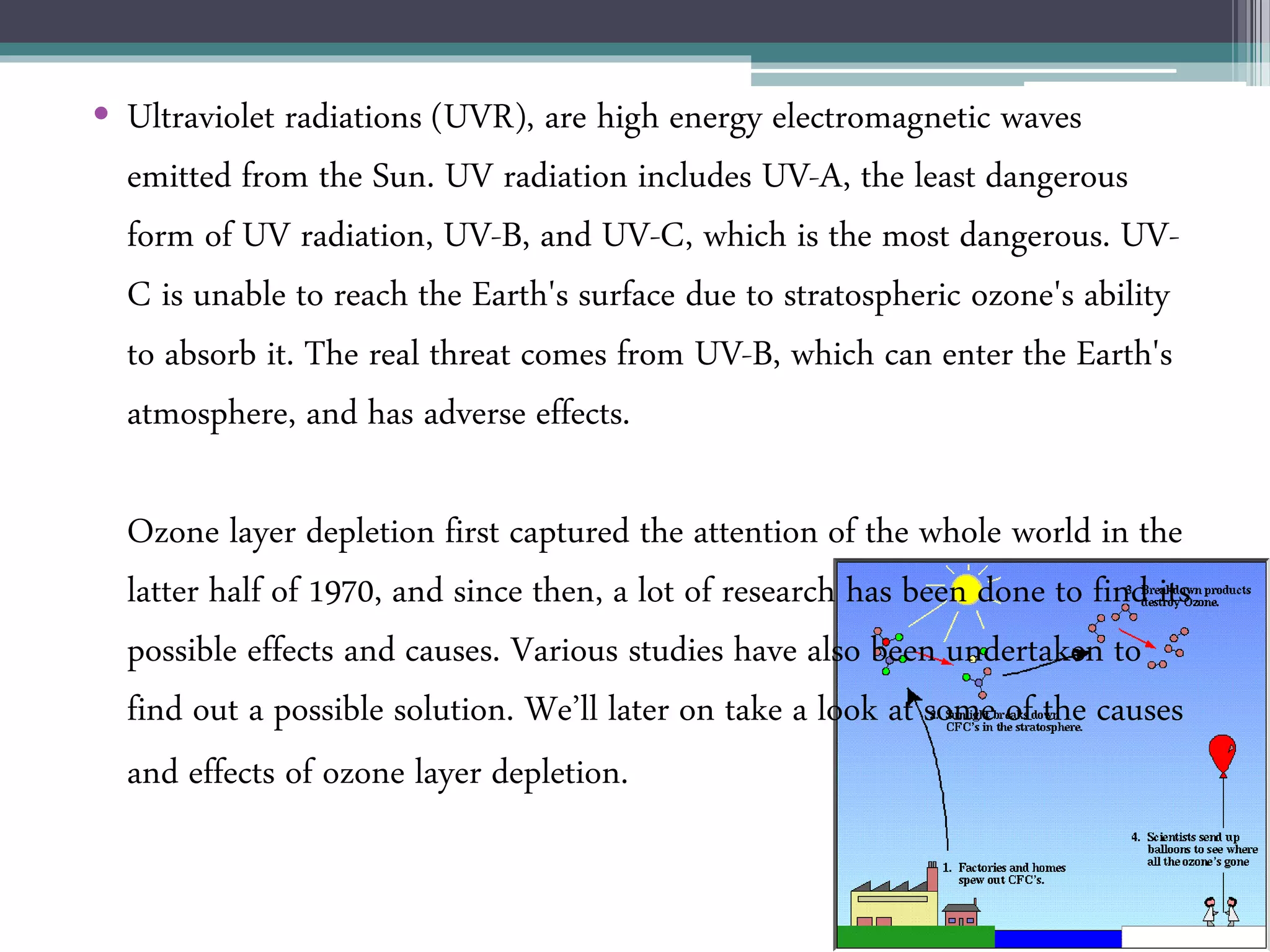 A power point presentation on ozone depletion | PPTX