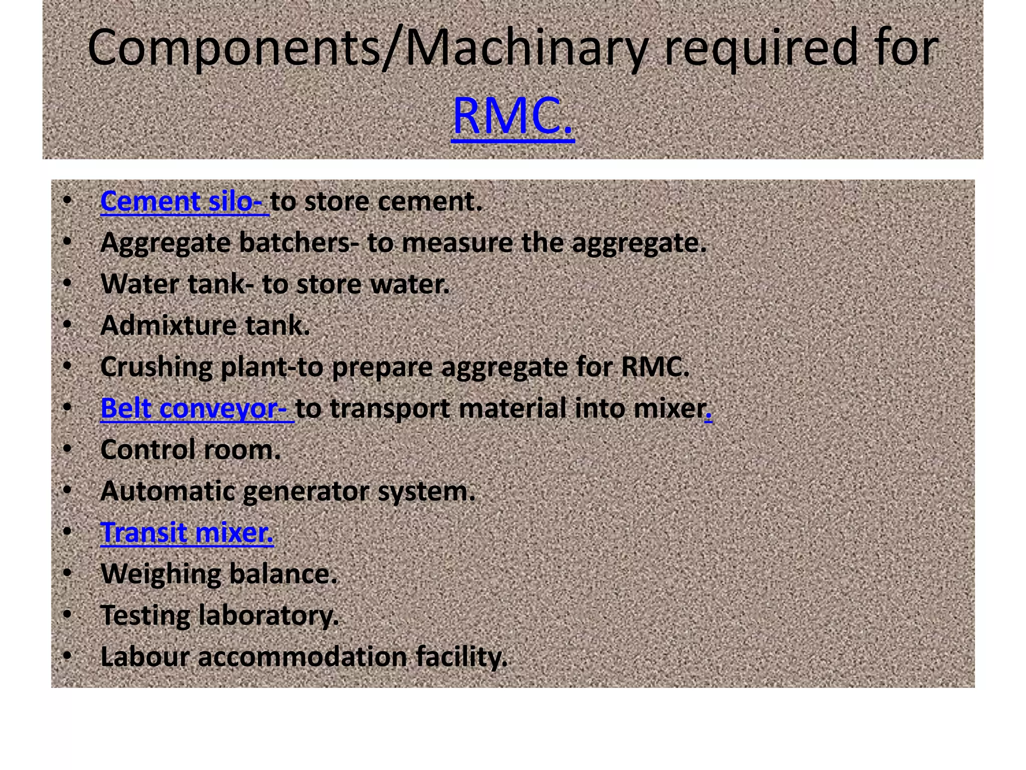 vilas nikam - concrete technilogy A power point presentation on rmc | PPTX