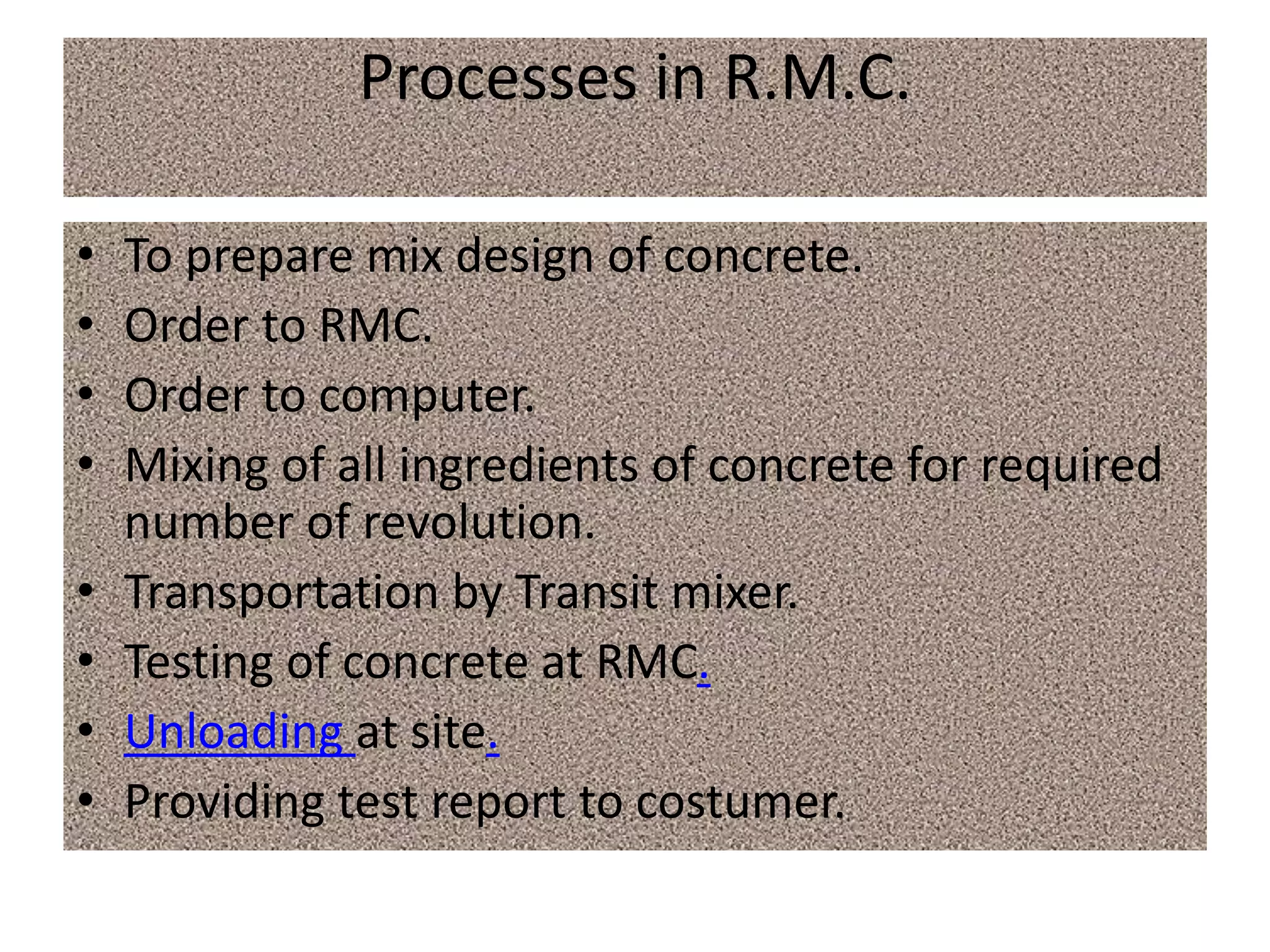 vilas nikam - concrete technilogy A power point presentation on rmc | PPTX