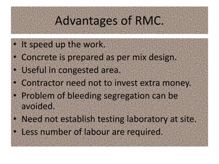 vilas nikam - concrete technilogy A power point presentation on rmc | PPT