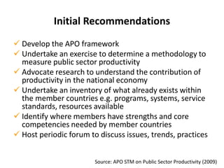 Apo workshop on performance management | PPT