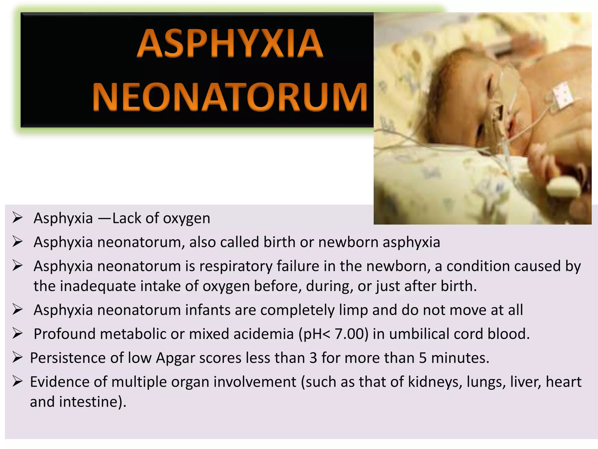Asphyxia Neonatorum by Shagufta Nisar | PPTX