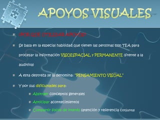 Apoyos visuales para TEA | PPT