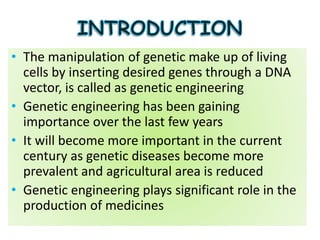App. of genetic engineering | PPTX