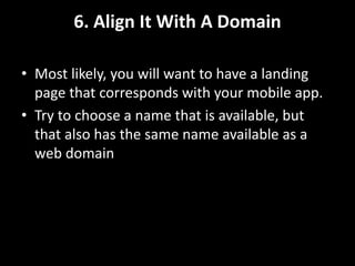App Naming Tip | PPT