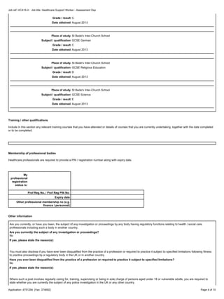 health care assistant application form | PDF