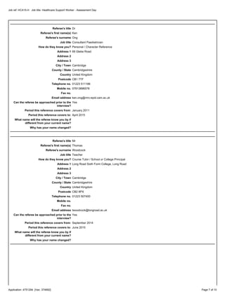 health care assistant application form | PDF