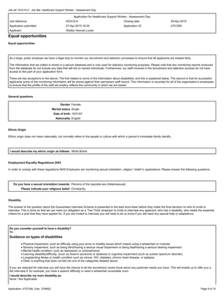 health care assistant application form | PDF