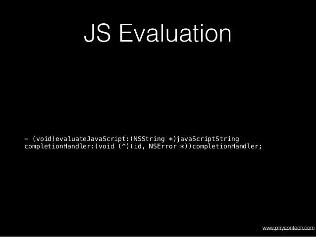 Native-Javascript Bridging Using WKWebViews in iOS8