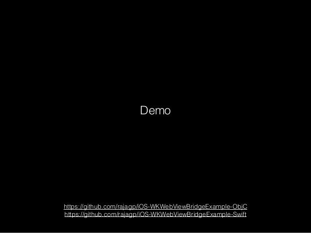 Native-Javascript Bridging Using WKWebViews in iOS8