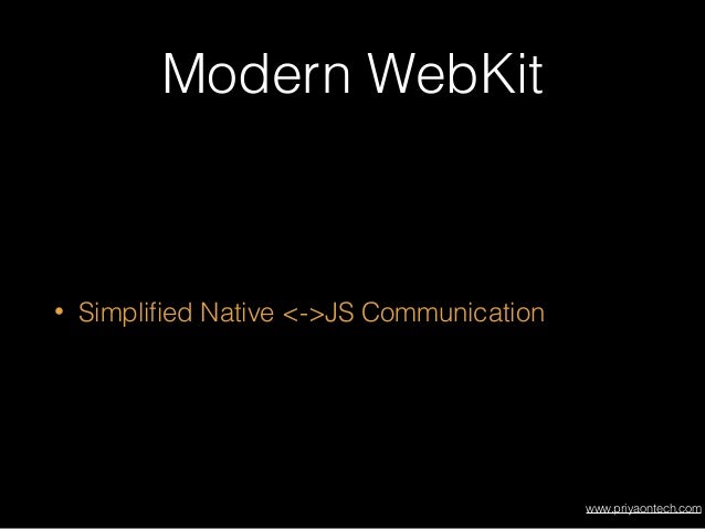 Native-Javascript Bridging Using WKWebViews in iOS8