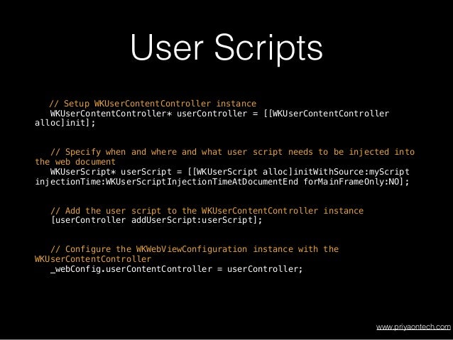 Native-Javascript Bridging Using WKWebViews in iOS8