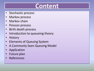 basics of stochastic and queueing theory | PPTX | Physics | Science