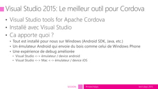 Applications multi plateformes avec Cordova, HTML5 et Javascript | PPT