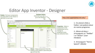 App2 inventor introducció | PPT