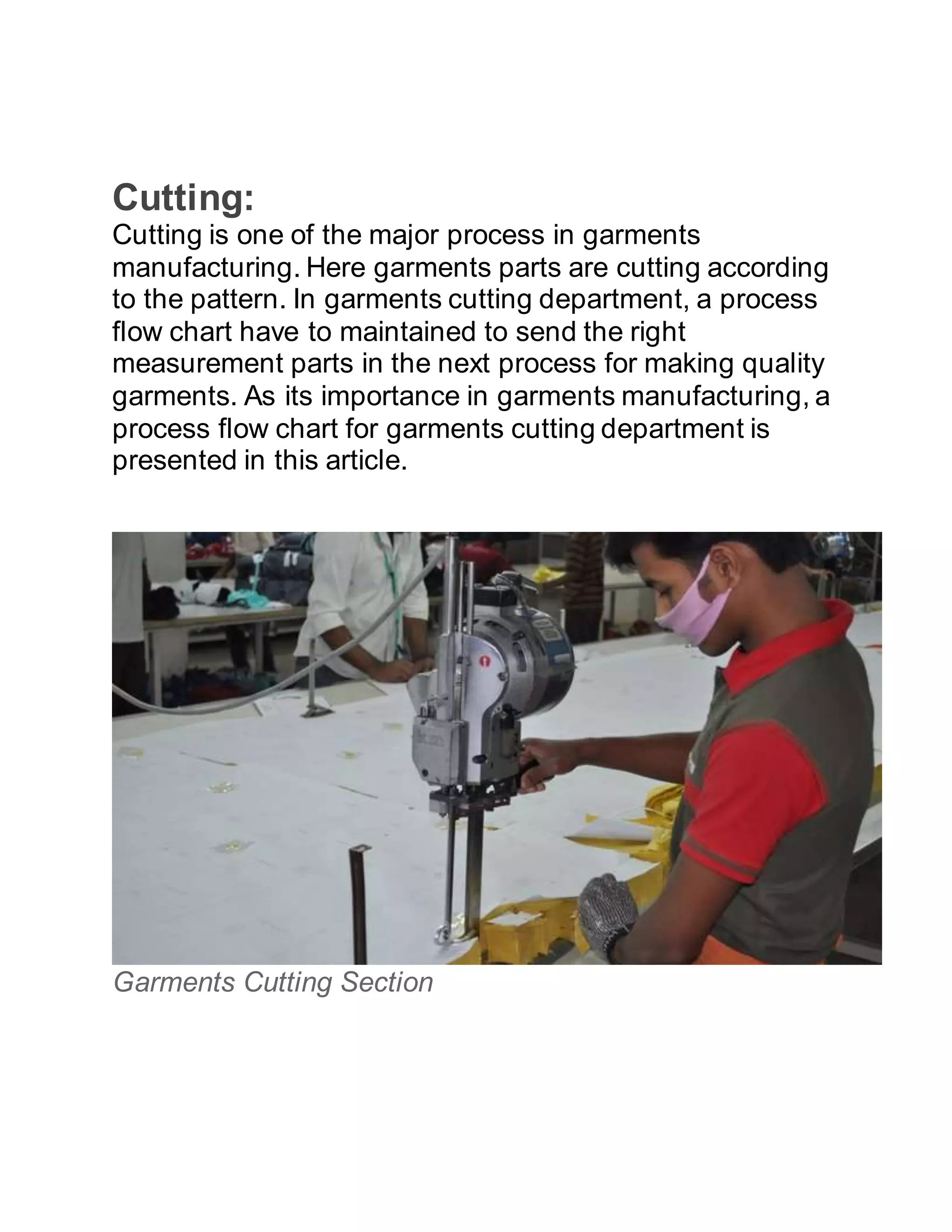 study on garments pattern , marker, spreading and cuttingApp 3204 | DOCX