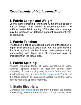 study on garments pattern , marker, spreading and cuttingApp 3204 | DOCX