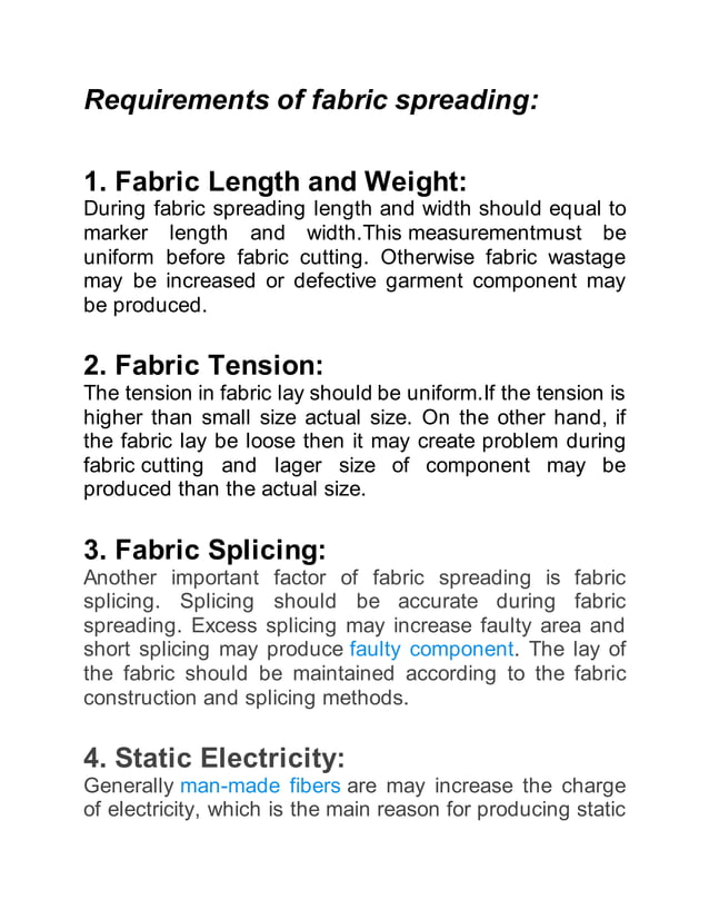 study on garments pattern , marker, spreading and cuttingApp 3204 | DOCX