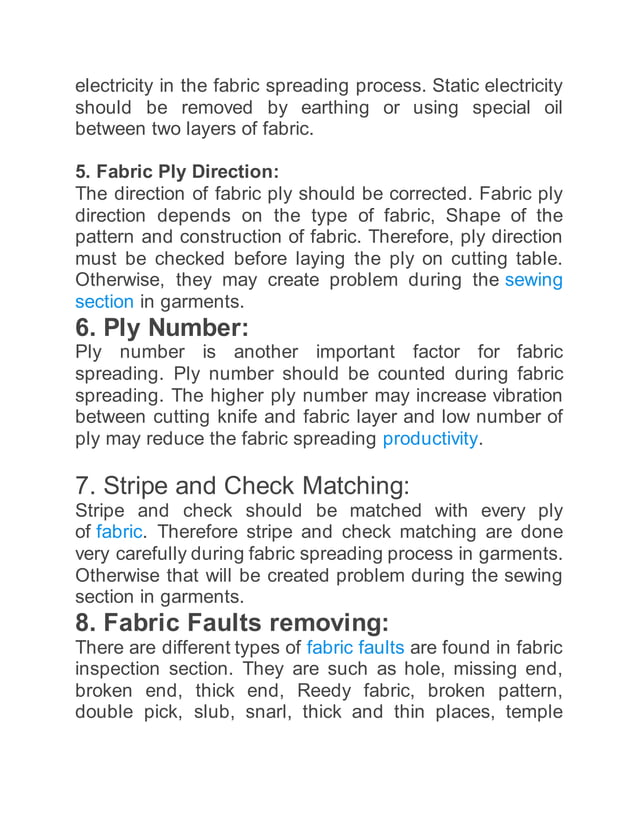 study on garments pattern , marker, spreading and cuttingApp 3204 | DOCX