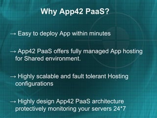 App42 PaaS | PPT