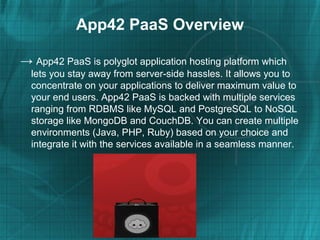App42 PaaS | PPT