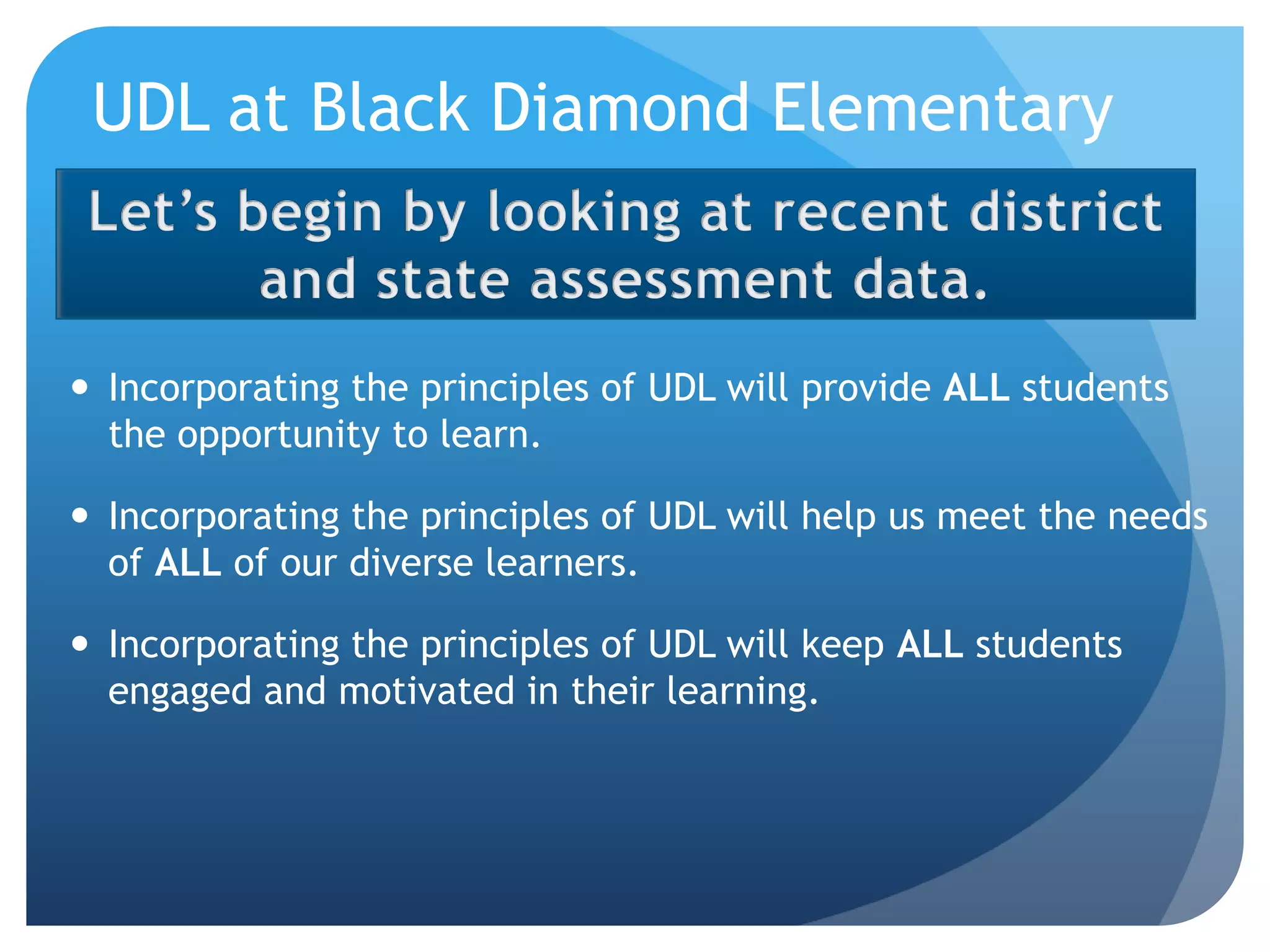 UDL Presentation EDUC 6714 Application 4 | PPT