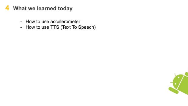 Android App Development with MIT App Inventor 2: Accelerometer | PPTX
