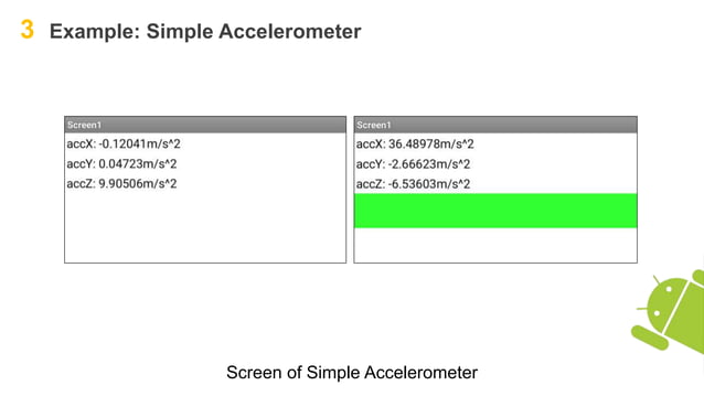 Android App Development with MIT App Inventor 2: Accelerometer | PPTX